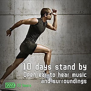 G GROWTEK Bone Conduction Headphones, Open Ear Headphones Bluetooth Sports Headsets, IP55 Waterproof 10 Hours Music Time Long Battery Life Headphones for Running, Cycling, Hiking, Yoga, Skateborading