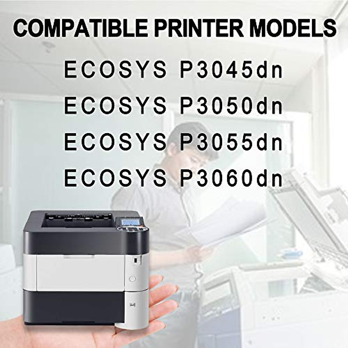 TK3162 TK-3162 1T02T90US0 Toner Cartridge (Black,1 Pack) Replacement for Kyocera ECOSYS P3045dn P3050dn P3055dn P3060dn Toner Kit Printer