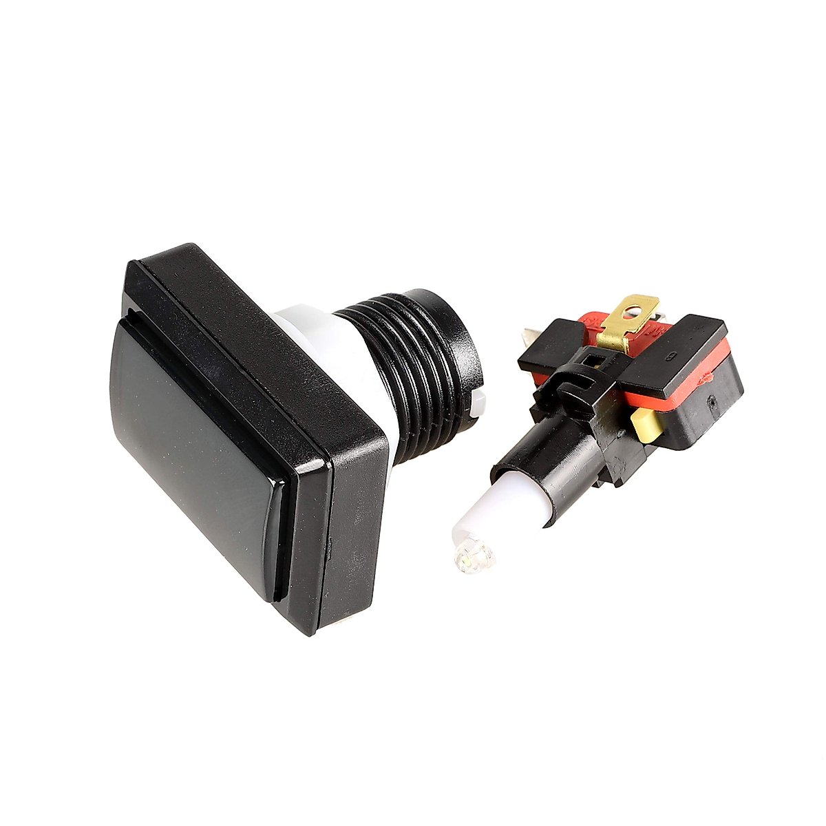 EG STARTS 6X Arcade Rectangle LED Push Buttons Switch for Arcade Machine Games Mame Jamma Parts 12V