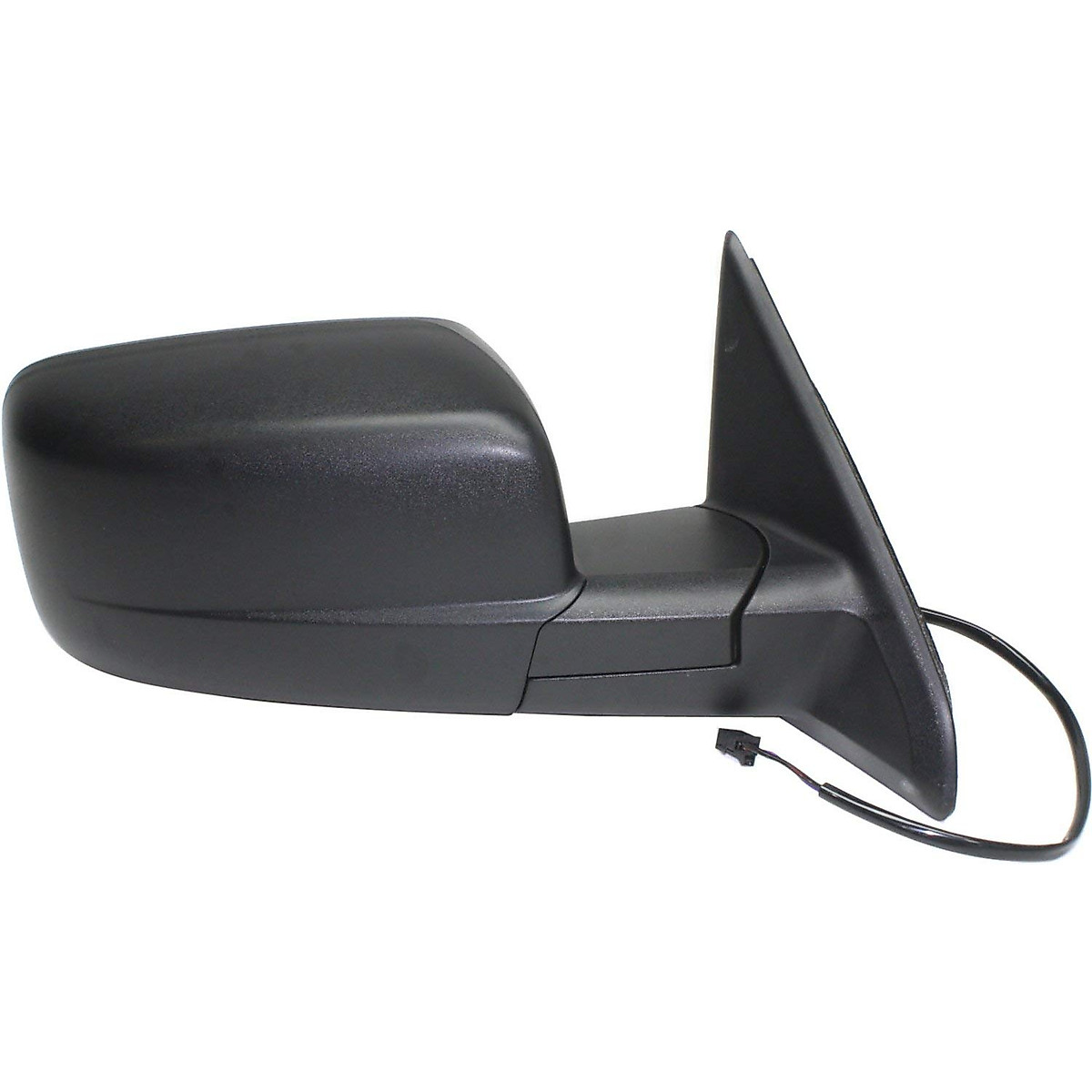 Kool Vue Passenger Side Power Heated Mirror for Ram 1500 2014-2018 Manual Fold Without Signal Light & Puddle Lamp Textured With Remote Entry Group Package, w/o Towing Package