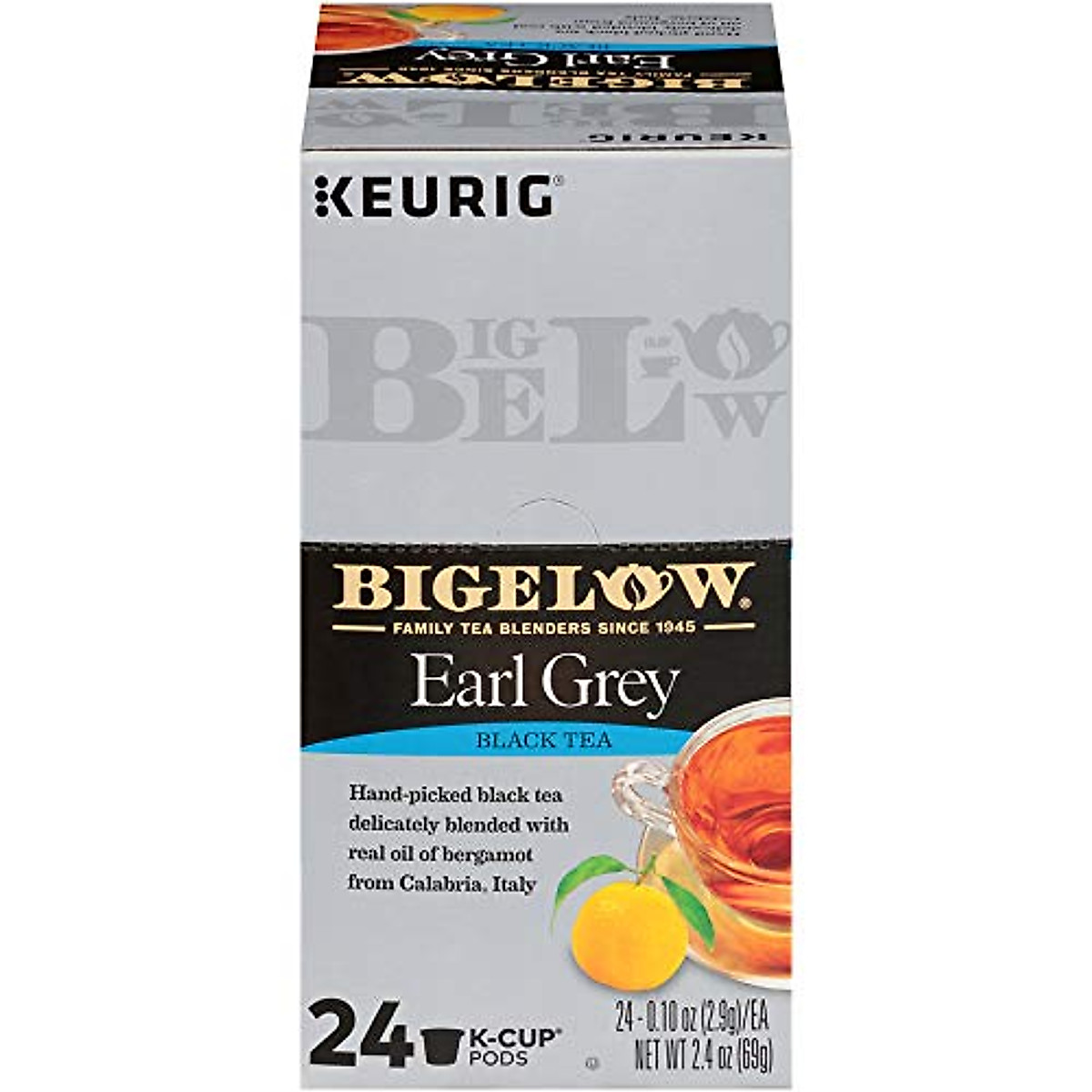 Bigelow Earl Grey Black Tea Keurig K-Cups, 24 Count Box (Pack of 1), Caffeinated 24 K-Cup Pods Total
