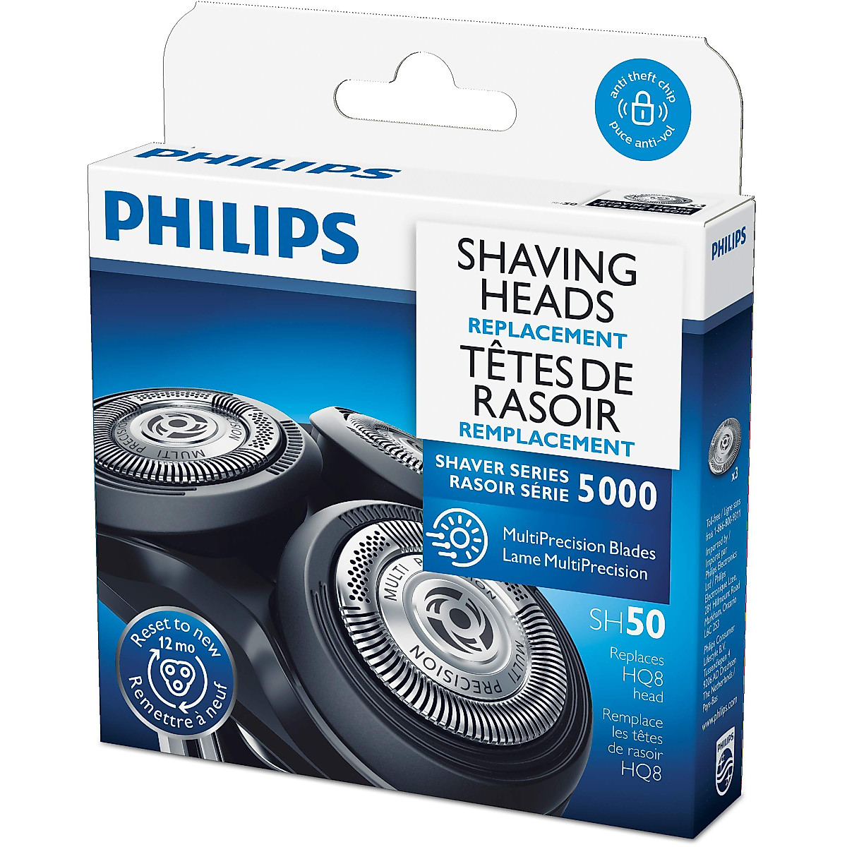 Philips Replacement Shaver Blades for Shaver Series 5000, SH50/53