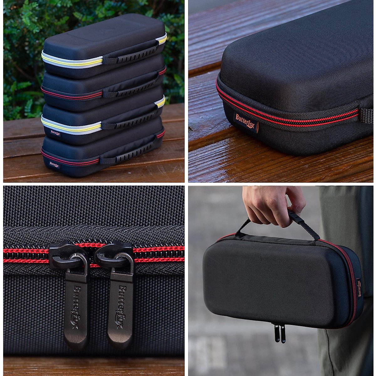ButterFox Carrying Case for Hori Split Pad Compact, 20 Game Slot Holders (18 Physical + 2 digital), Compatible with Both Regular Switch and Swith OLED - Black