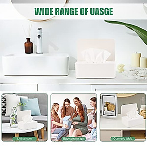 Baby Wipes Dispenser, Wipe Holder for Baby & Adult,Keeps Wet Tissue Fresh, Non-Slip Wipes Case, Wipe Container with Sealing Design Lid (1-White)