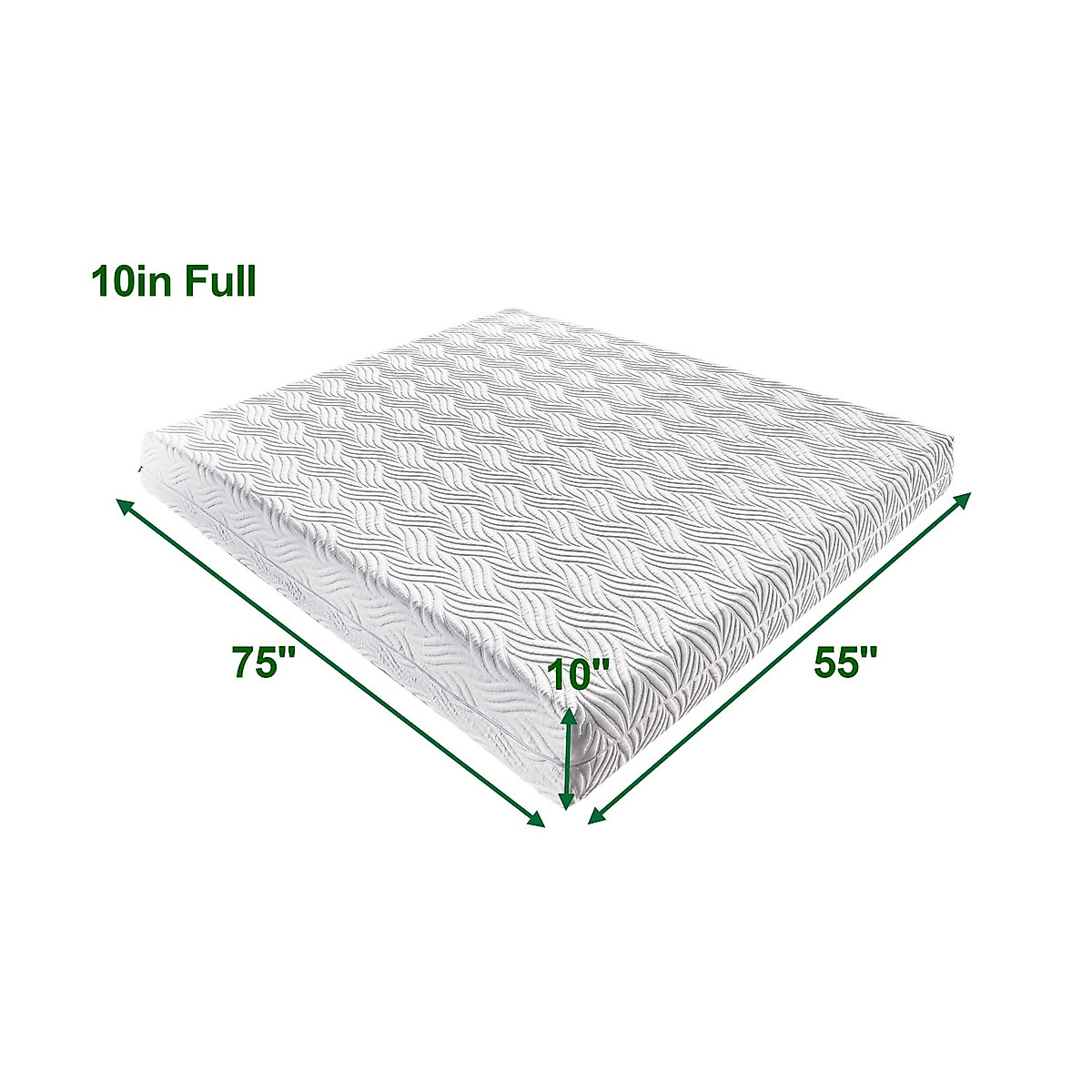 Twin/Full/Queen/King Size Mattress, 10 Inch Hybrid Mattress In a Box, Cooling-Gel Memory Foam Mattress with Motion Isolating, Breathable Mattress for Cooler Sleep Supportive & Pressure Relief, Full