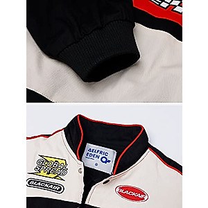 Aelfric Eden Men's Motorcycle Jacket Blackair Moto Varsity Baseball Jacket Women Vintage Coats