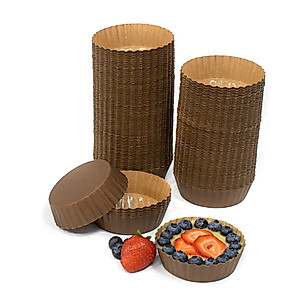 JA Kitchens Ridged Paper Coated Baking Cup - Sturdy for Baking and Serving (150)