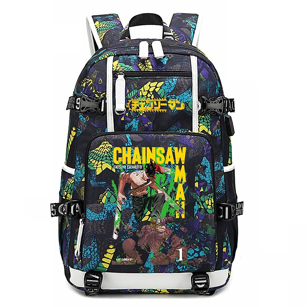 GO2COSY Anime Chainsaw Man Backpack Daypack Student Bag Bookbag School Bag Style C11