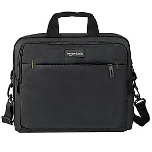 Amazon Basics 15.6-Inch Laptop Computer and Tablet Shoulder Bag Carrying Case, Black