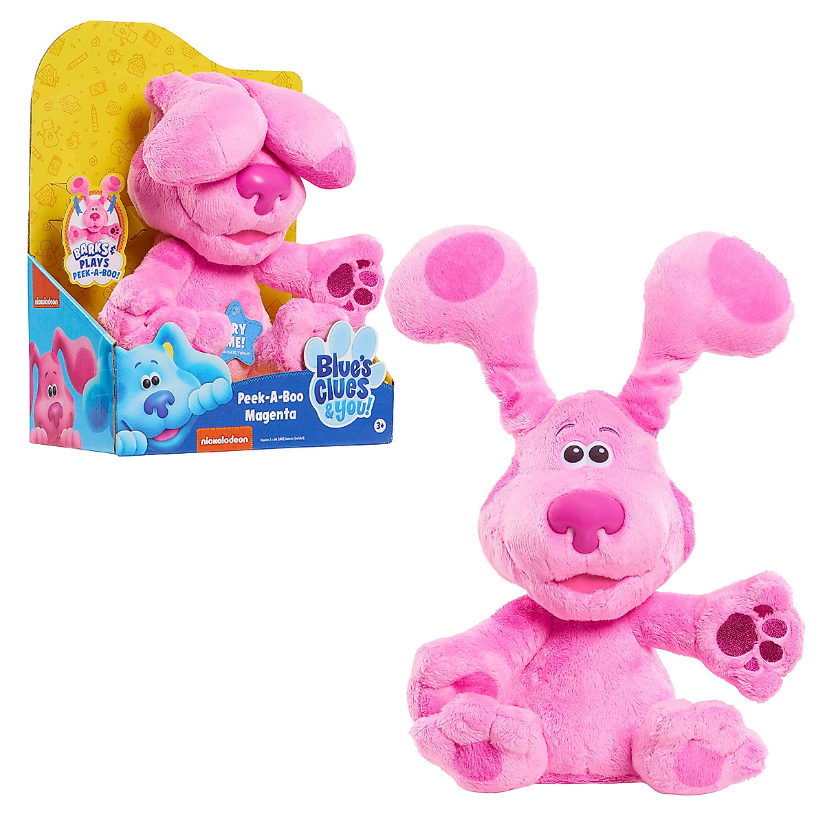 Just Play Blue’s Clues & You! Peek-A-Boo Magenta, 10-inch Feature Plush