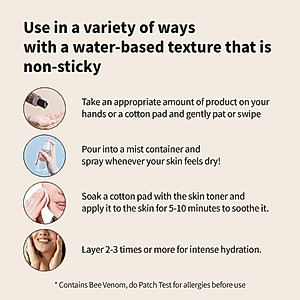 BENTON Snail Bee High Content Skin (Toner) - Snail Secretion Filtrate & Bee Venom - Moisturizing & Soothing Toner for Oily, Acne-Prone Skin - Dermatologically Tested, 5.07 fl. oz.