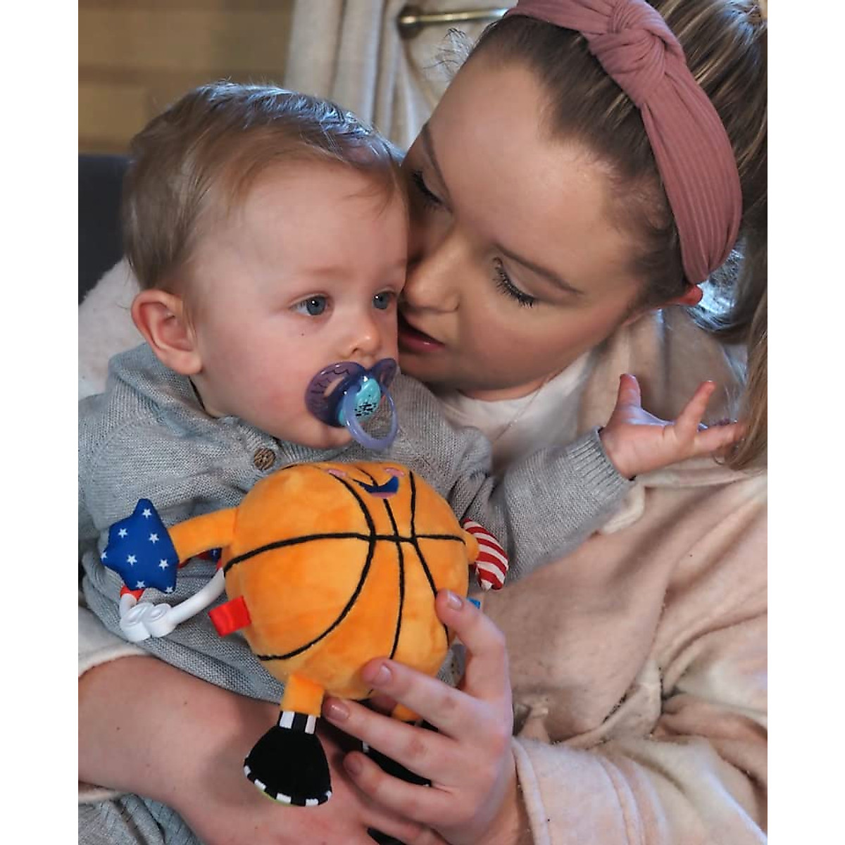 Baby Basketball | Ideal from Birth to 2 Years | Fantastic First Basketball | Play and Inspire Your Basketball Star | with Added Baby Sensory Features | LITTLE SPORT STAR Plush Toy Collection
