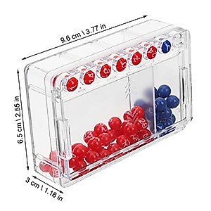Totority 1 Set Analog Number Picker Portable Game Console Mini Dice Mini Accessories Lottery Games Props Portable Lottery Machine Fortunate Number Picker Plastic Party Supplies Lottery Case
