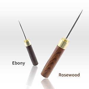 Zorfeter 6.8" Ice Picks, Stainless Steel Ice Crusher Portable Ice Tool with Wood Handle & Safety Cover, for Kitchen, Bar, Bartender, Restaurant, Pack of 2