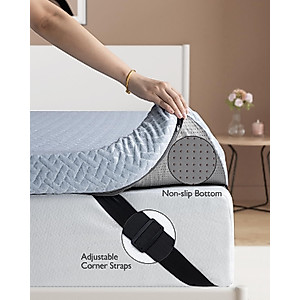 BedStory Memory Foam Mattress Topper Queen Size - 3 Inch Premium Soft Gel Memory Foam Topper - Bed Toppers with Removable Cover, CertiPUR-US Certified