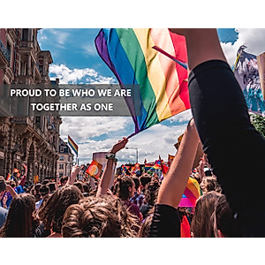 Can Cooler Sleeves, Beer Drink Coolies, Horizontal Rainbow Stripe Insulated Beer Can Cooler Sleeves, LGBTQ Accessories for Weddings, Pride Party, Events (Pack of 6)