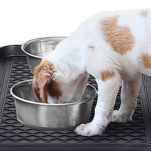 GREAT WORKING TOOLS Boot Trays for Entryway, Set of 2 Heavy Duty Shoe Trays All Season Muddy Mats Wet Shoe Tray Snow Boot Tray - Black, 23.75" x 15.5" x 1.25"