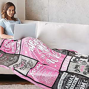 Sulpoie Gifts for Mom Blankets, Birthday Gifts for Mom, Mom Gifts, Gifts for Mom from Daughter, Valentine's Day Gifts for Mom,Gifts for Mom Mothers Day Throw Blanket 60"x50"