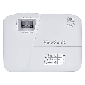 ViewSonic 3800 Lumens SVGA High Brightness Projector for Home and Office with HDMI Vertical Keystone (PA503S) White/gray