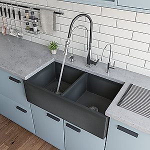 ALFI brand ABCO3318DB Kitchen Sink, Concrete