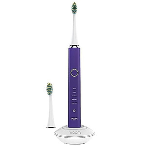 Voom Sonic Pro 7 Electric Toothbrush for Adults, Sonicare Electric Toothbrush with 40000 VPM w/ 5 Deep Clean Modes, Rechargeable Toothbrushes Fast Charge 4 Hours Last 8-Weeks