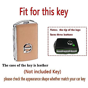 SANRILY Luminous Smart Key Fob Cover Case Fit for Volvo XC40 XC60 XC90 S90 S60 V60 V90 Keyless with Keychain Black