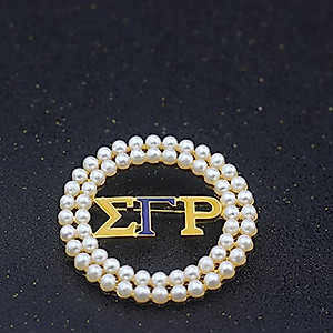 SGRho Sorority Paraphernalia Bracelet Brooch Pin 1922 Sorority Necklace Greek Sorority Gift for Women Girls (1922 Brooch)