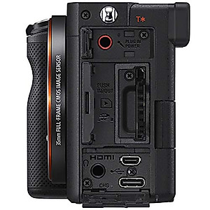 Sony a7C Mirrorless Full Frame Camera Body Black ILCE-7C/B Bundle with Tamron 70-300mm F4.5-6.3 Di III RXD Lens A047 + Deco Gear Bag + Extra Battery &Dual Charger +64GB Card+ Tripod & Kit Accessories