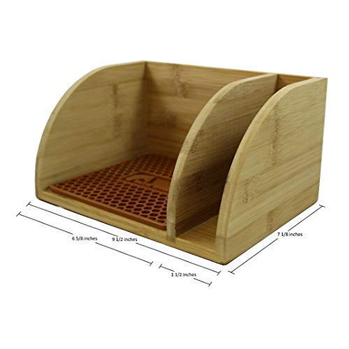 Blue Horse Caddy with Matching Brown Mat compatible with Chemex Coffee Maker