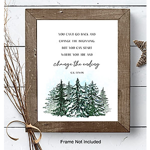 Motivational Positive Inspirational Quotes Decor Wall Art - Uplifting Encouragement Gifts for Women, Men - Uplifting Encouraging Sayings for Wall Decor - Home Office Posters 8x10