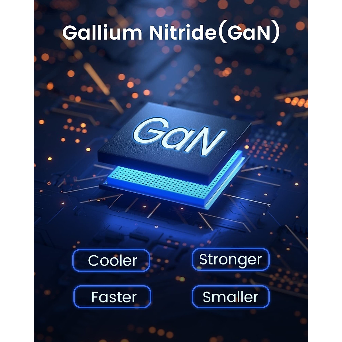 SUPERDANNY GaN 30W Multi-Plug Outlet Extender, 20W USB C Charger Port, 3 Adapter Spaced Outlets & 3 USBs, Side Access, Grounded, Perfect for Travel, Home, Office, Dorm, Cruise Ship