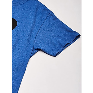 Disney Mickey Mouse Men's Classic Mickey Mouse Full Size Graphic Short Sleeve T-Shirt, Royal Blue Heather, Large