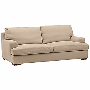 Amazon Brand – Stone & Beam Lauren Down-Filled Oversized Sofa Couch, 89"W, Fawn