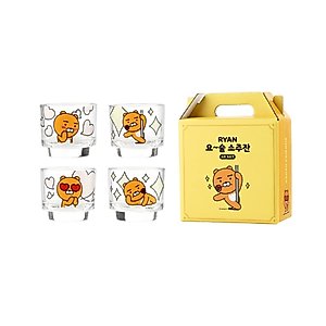 Kakao Ryan Soju Glass Soju Shot Glasses 4p Magic Alternating Temperature