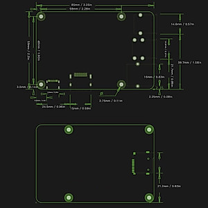 MKS PI Control Board, USB 2.0 3.0 3D Printer Motherboard Easy DC 12V 24V 15W for Working (MKS PI‑TS35 LCD MKS PI Control Board)