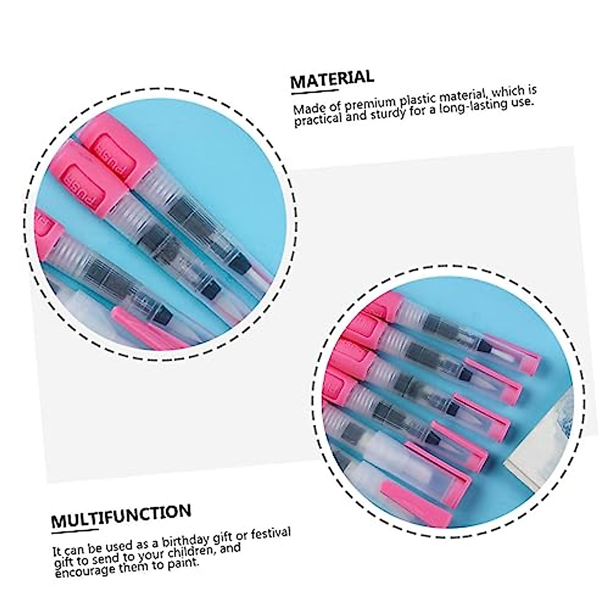 SAFIGLE Injection Pen Kit 1 Set Tap Water Pen Set Chinese Calligraphy Brush Water Color Paint Sets for Paint Brushes Drawing Brush Soluble Painting Pen Water Coloring Water Storage Brush