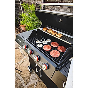 Gas One 4 Burner Gas Grill – Premium Propane Grill with Side Burner – Outdoor Grill Cabinet Style with Wheels - High-Temperature Paint Coating Gas BBQ Grill – Elegant and Luxurious Design