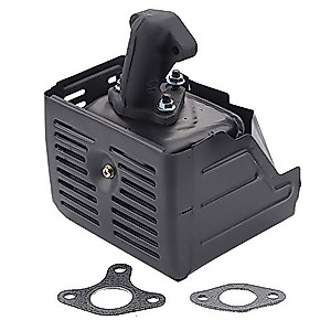 Powtol 18310-ZE2-W61 Muffler Exhaust Assembly With Exhaust Pipe Gasket for Honda 11HP 13HP GX340 GX390 Power Washer Engines