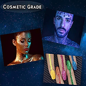 Extra Fine Biodegradable Glitter for Body Decoration, Cosmetics, Crafts, DIY Projects. Made from Plant Cellulose, Earth Friendly (1/4 Ounce, Bronze)