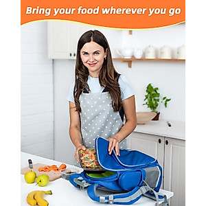 Lzerking Meal Prep Containers - 60 Pack 32oz Reusable Food Storage Containers with Lids, Extra-Thick, Disposable Bento Box, BPA-Free, Microwave, Freezer, and Dishwasher Safe