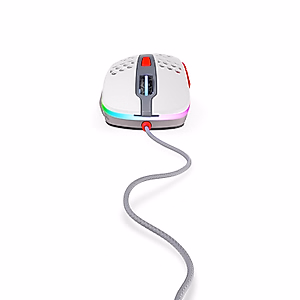 Xtrfy M4 RGB Ultra-Light Gaming Mouse, Unique Right-Handed Design, Pixart 3389 Sensor, EZcord® - Retro