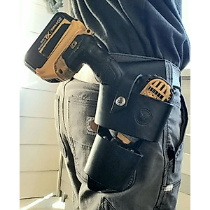 Roosters Leather & Steel ScrewGun Holster - Black