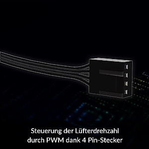 ARCTIC BioniX P120 A-RGB - PC Fan, 120mm Case Fan, Pressure-Optimised Fan with A-RGB, PWM, Cooler, Fluid Dynamic Bearing, 400-2300 RPM - Black