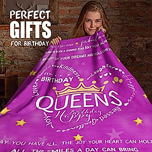 RFHBP May Birthday Gifts for Women Throw Blanket - Perfect for Mother's Day, Valentine's Day, and Birthdays - 50x60 Inches