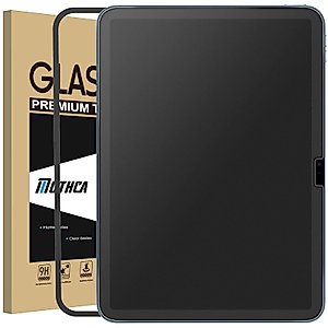 Mothca Matte Glass Screen Protector for iPad 10th Generation (2022, 10.9-inch) Anti-Glare & Anti-Fingerprint HD Tempered Glass Shield Film with Alignment Frame, No Dazzling, Smooth as Silk