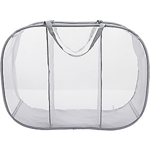 Whitmor Pop & Fold Laundry Sorter, Paloma Gray