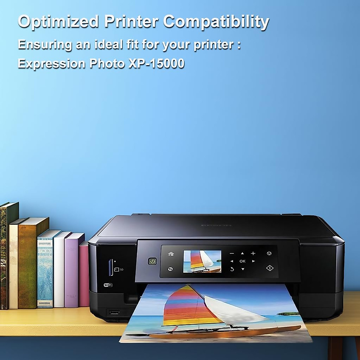 HLPRINT 312XL 314XL Ink Cartridges Remanufactured for Expression Photo HD XP-15000 Wide Format Printer(6-Pack)