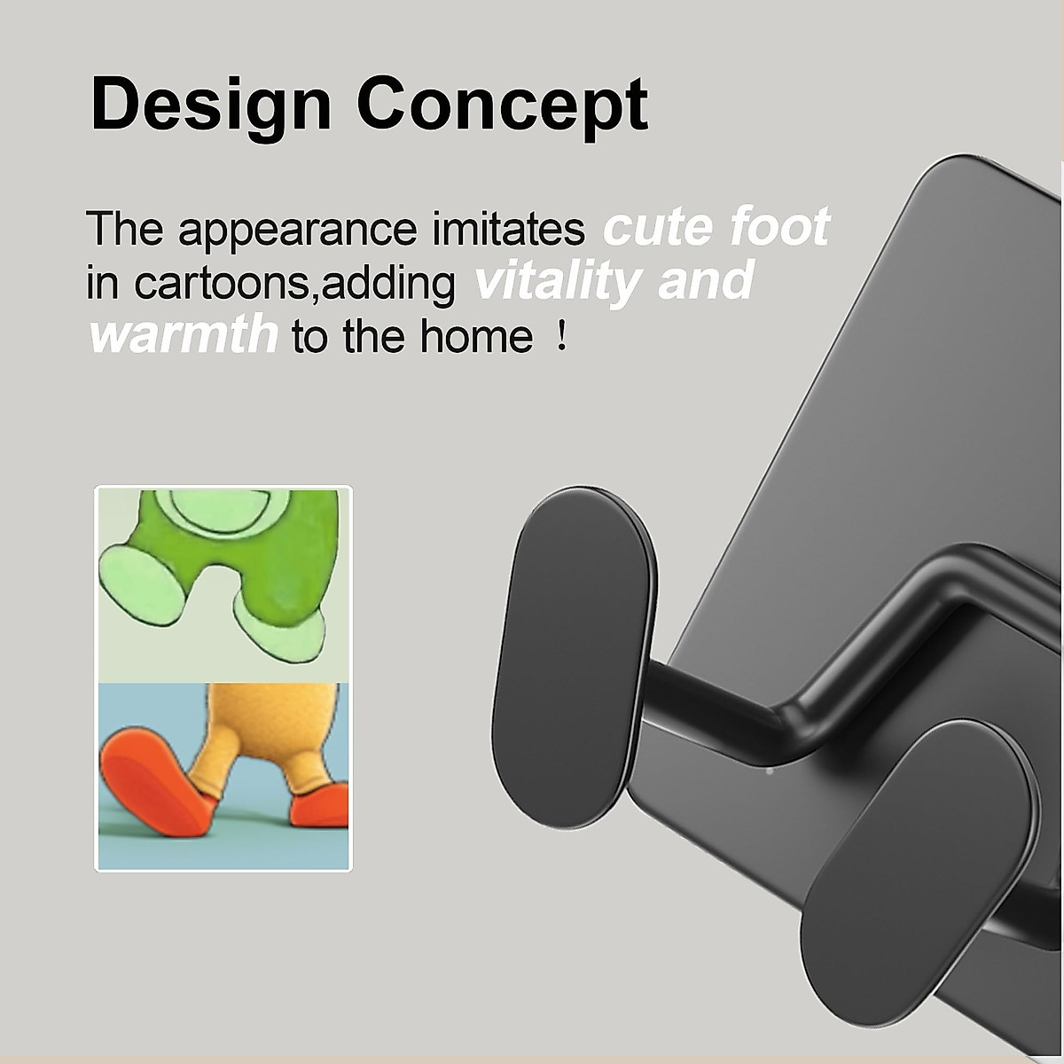 Shower Hooks for Inside Shower - Extra Sticky Stainless, Razor Holder Shower Accessories, Wall Mounted Self-Adhesive Double Hooks for Razor, Loofah, Towel, Shaver, Coat, Key, Matt Black, 4-Pack