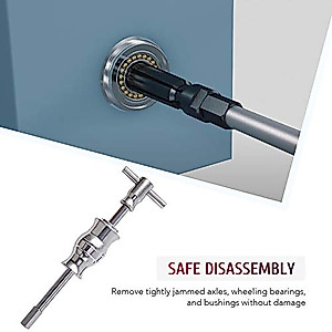 Orion Motor Tech OMT Blind Hole Collet Bearing Race and Seal Puller Extractor Kit, Slide Hammer Pilot Insert Inner Internal Bearing Removal Tool Set, 16PCS