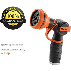 Giraffe Tools Garden Hose Nozzle 9 Adjustable Spray Modes Water Gun for Garden Hose Reel, Car Washing, Watering, Dog Washing PRO Model